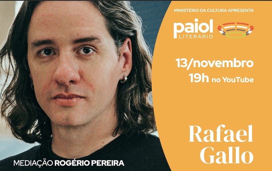 Rafael Gallo é o segundo convidado do Paiol Literário 2024 | PublishNews